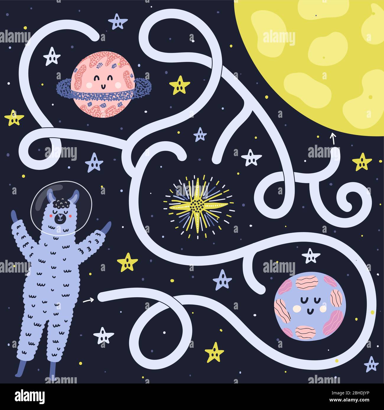 Astronaut path Stock Vector Images - Alamy