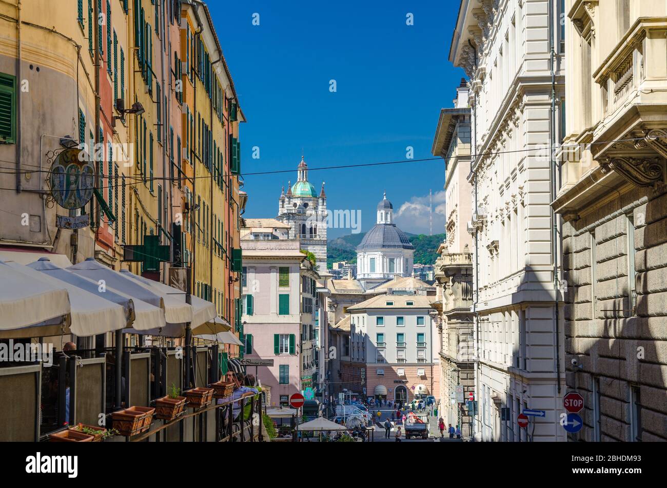 Old town genoa design hi-res stock photography and images - Alamy