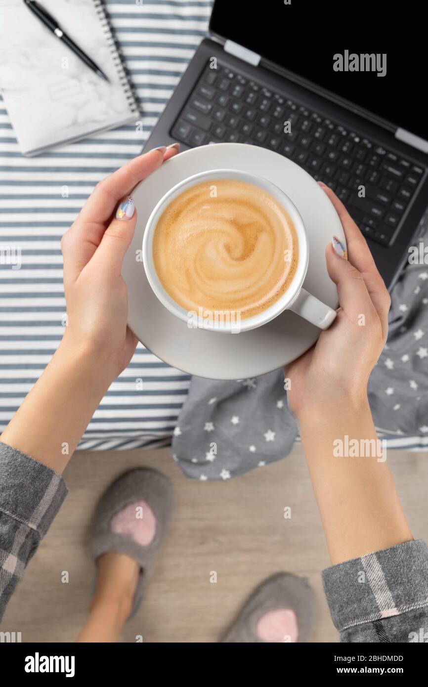 Flat lay view woman hi-res stock photography and images - Alamy