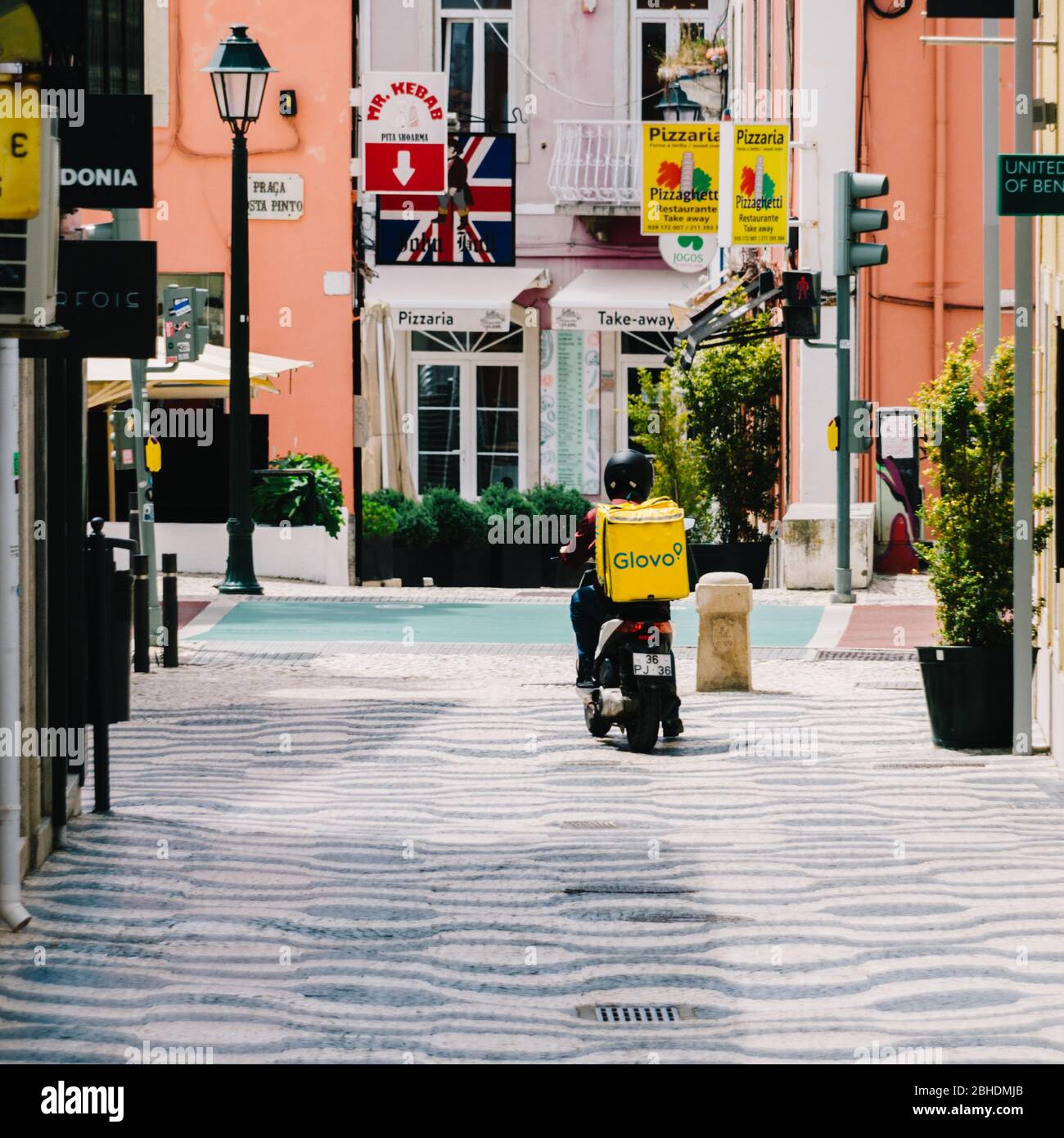Glovo delivery bag in hi-res stock photography and images - Alamy