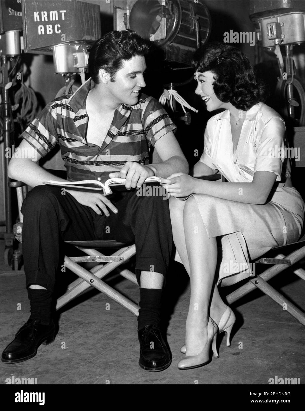 Elvis Presley Jailhouse Rock Judy Tyler High Resolution Stock ...