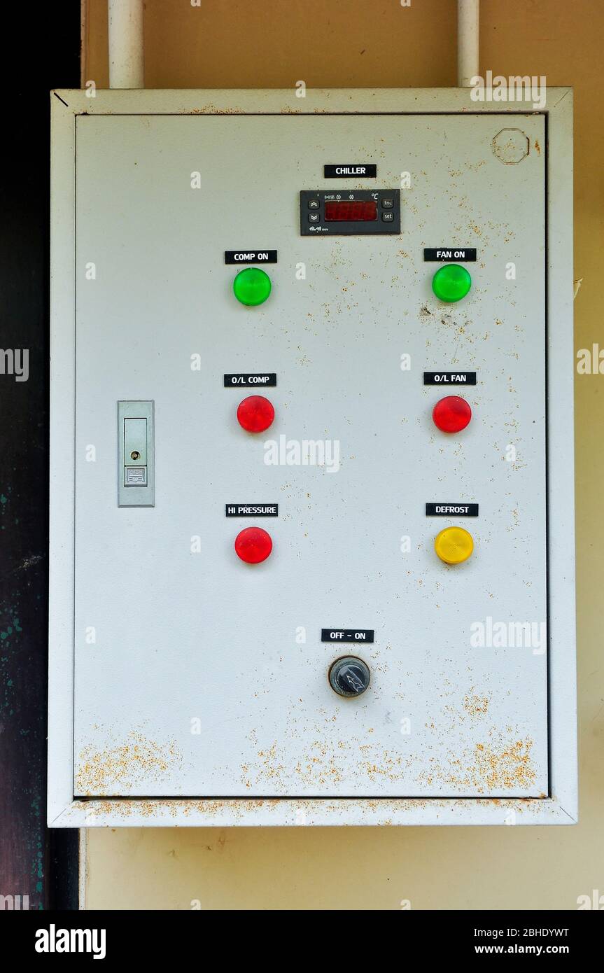 Electric control system in an office building Stock Photo - Alamy