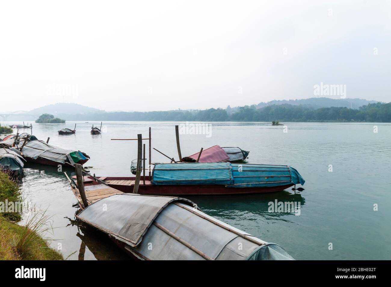 boats on the river Stock Photo - Alamy