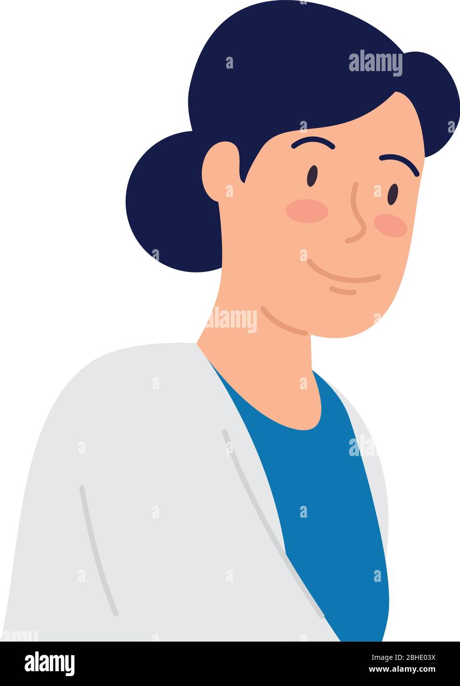 face of doctor female isolated icon Stock Vector Image & Art - Alamy