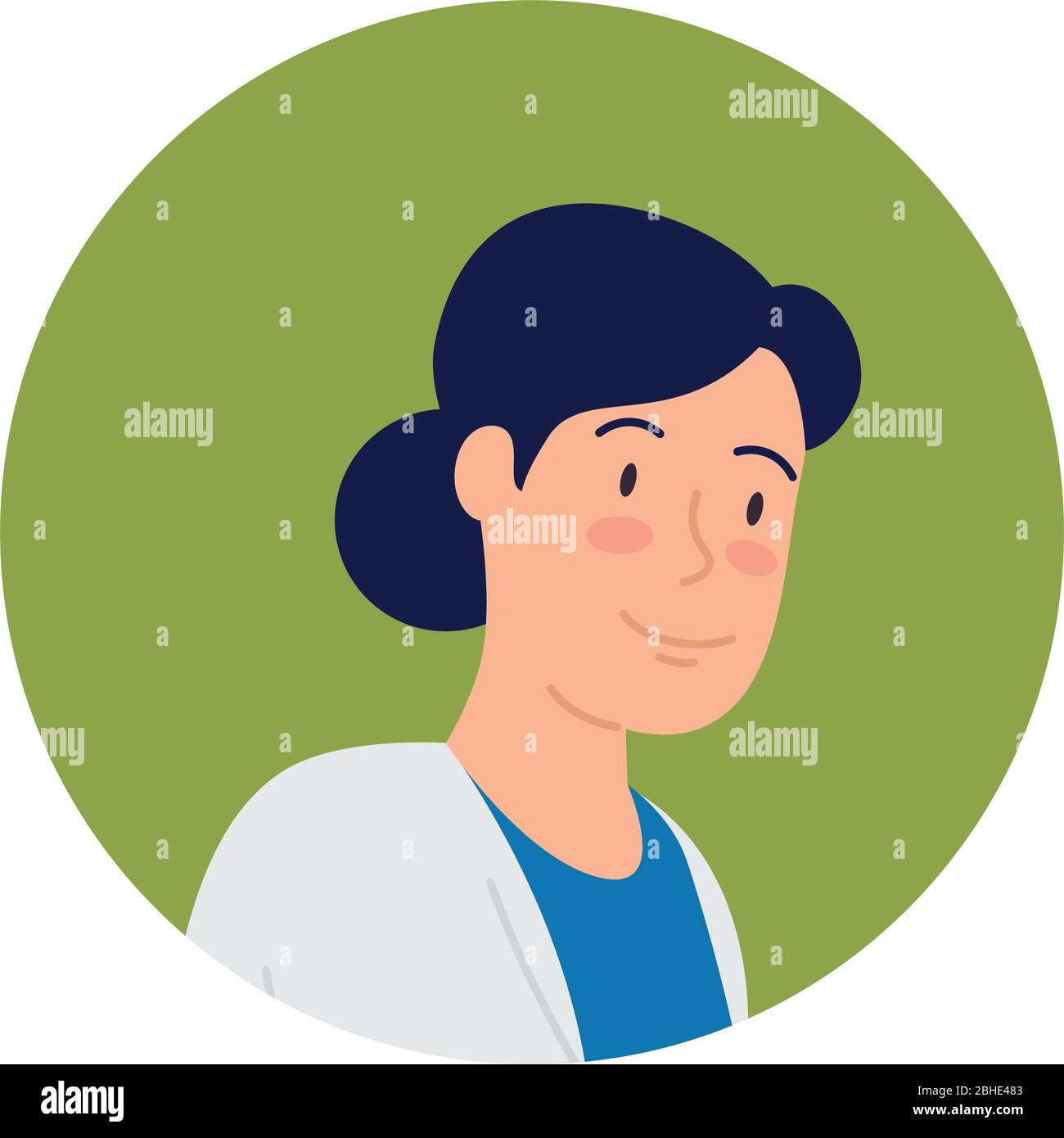 Doctor in an apron Stock Vector Images - Alamy