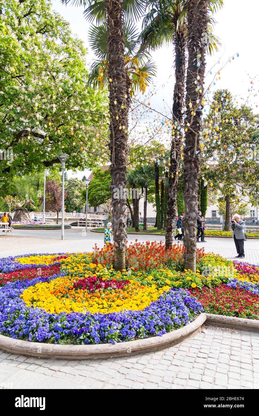 Glimpse of the historic center of Merano, Meran, Bolzano, Trentino Alto ...