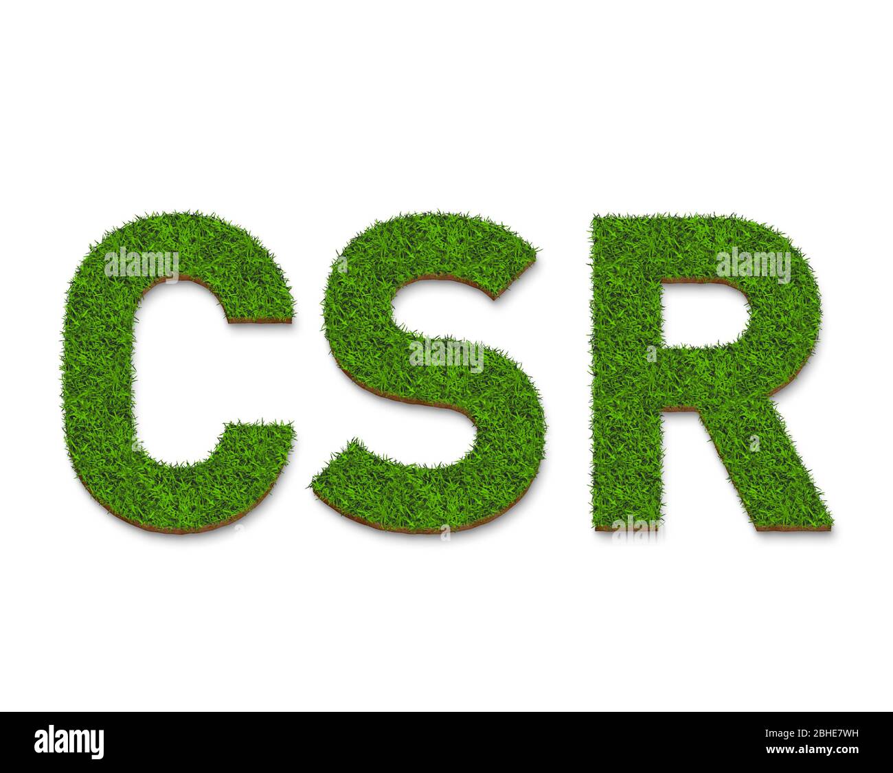The text of the CSR (Corporate social responsibility) from green grass ...