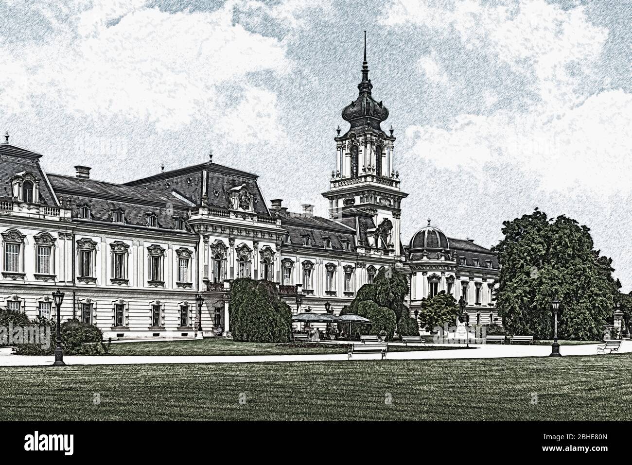 The Festetics Palace is a Baroque palace located in Keszthely, Zala ...