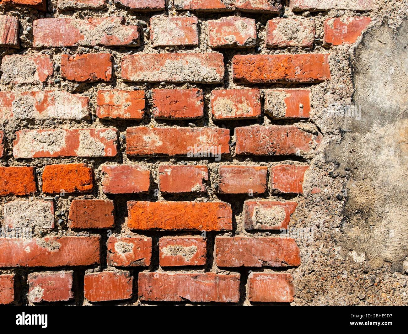 Close-up of a creepy brick wall Stock Photo - Alamy