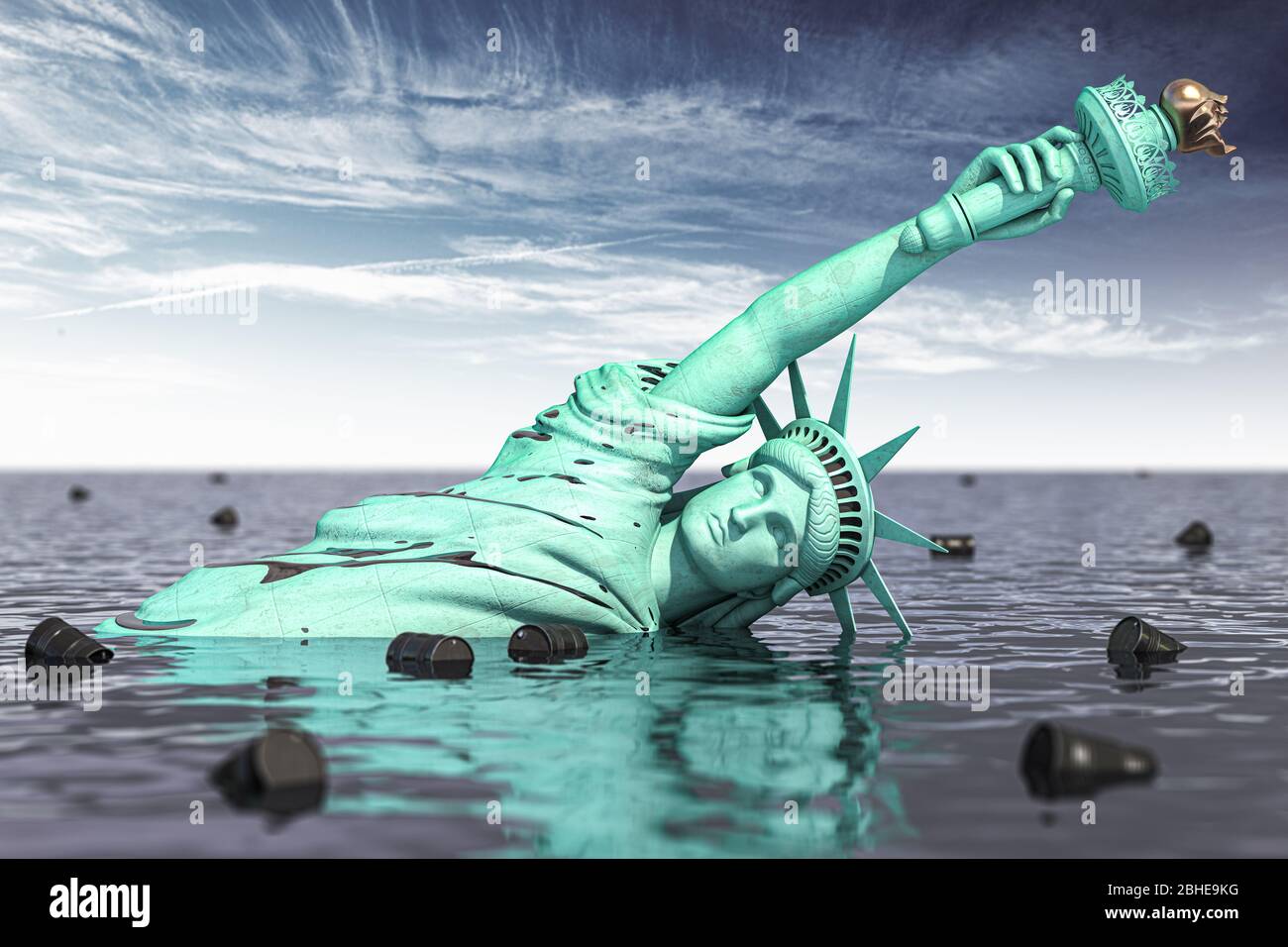 Statue of liberty with gas pump hi-res stock photography and images - Alamy
