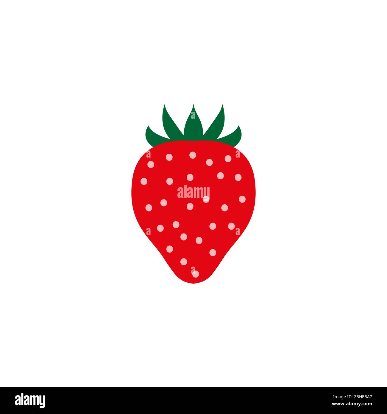 Strawberry colorful logo. Strawberry cartoon style symbol. Isolated on ...
