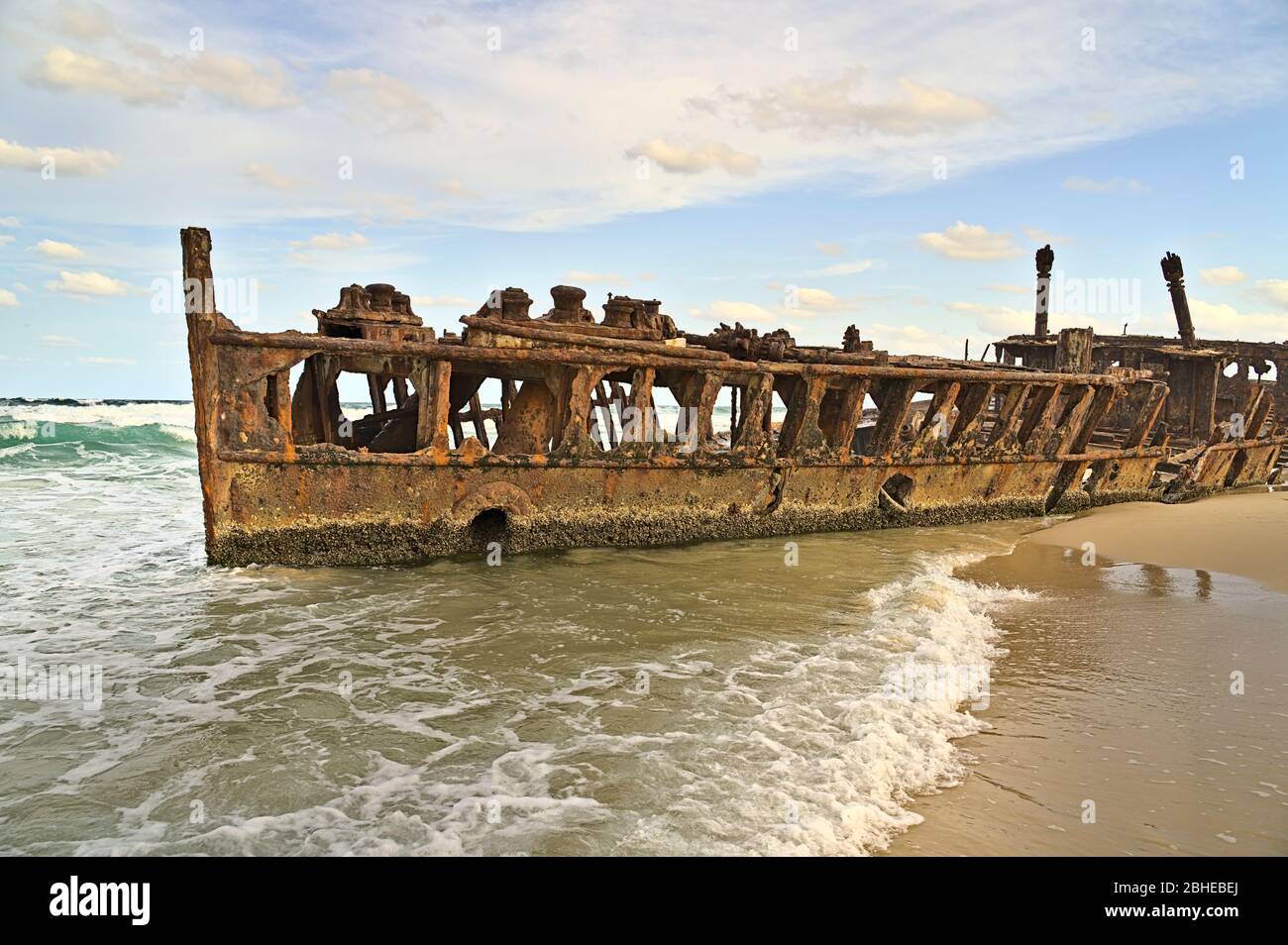 S.S. Maheno ship wreck on Frazer Island Stock Photo - Alamy