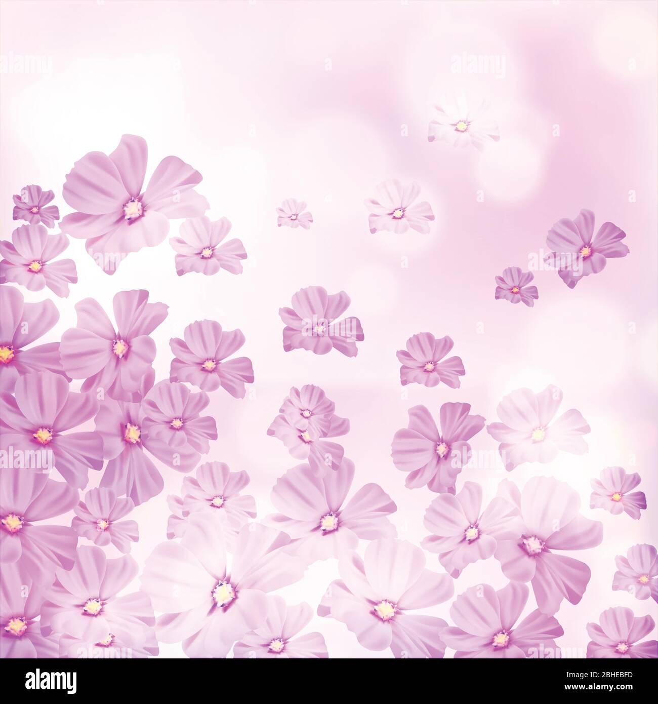 Pink Flower illustration Stock Vector Image & Art - Alamy