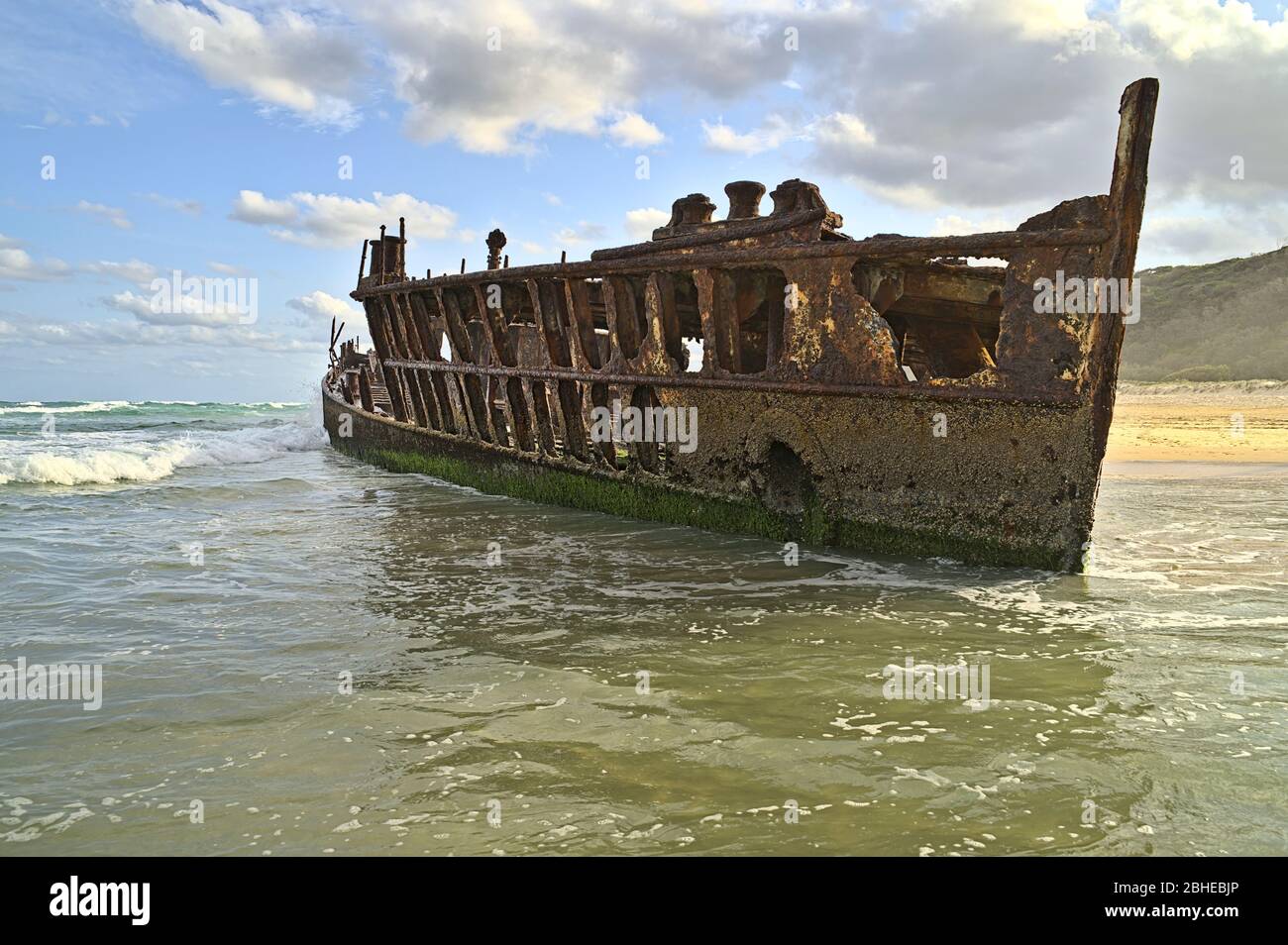 S.S. Maheno ship wreck on Frazer Island Stock Photo - Alamy