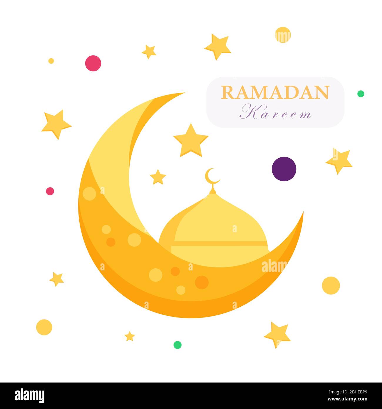 Ramadan greeting card design circle hi-res stock photography and images ...