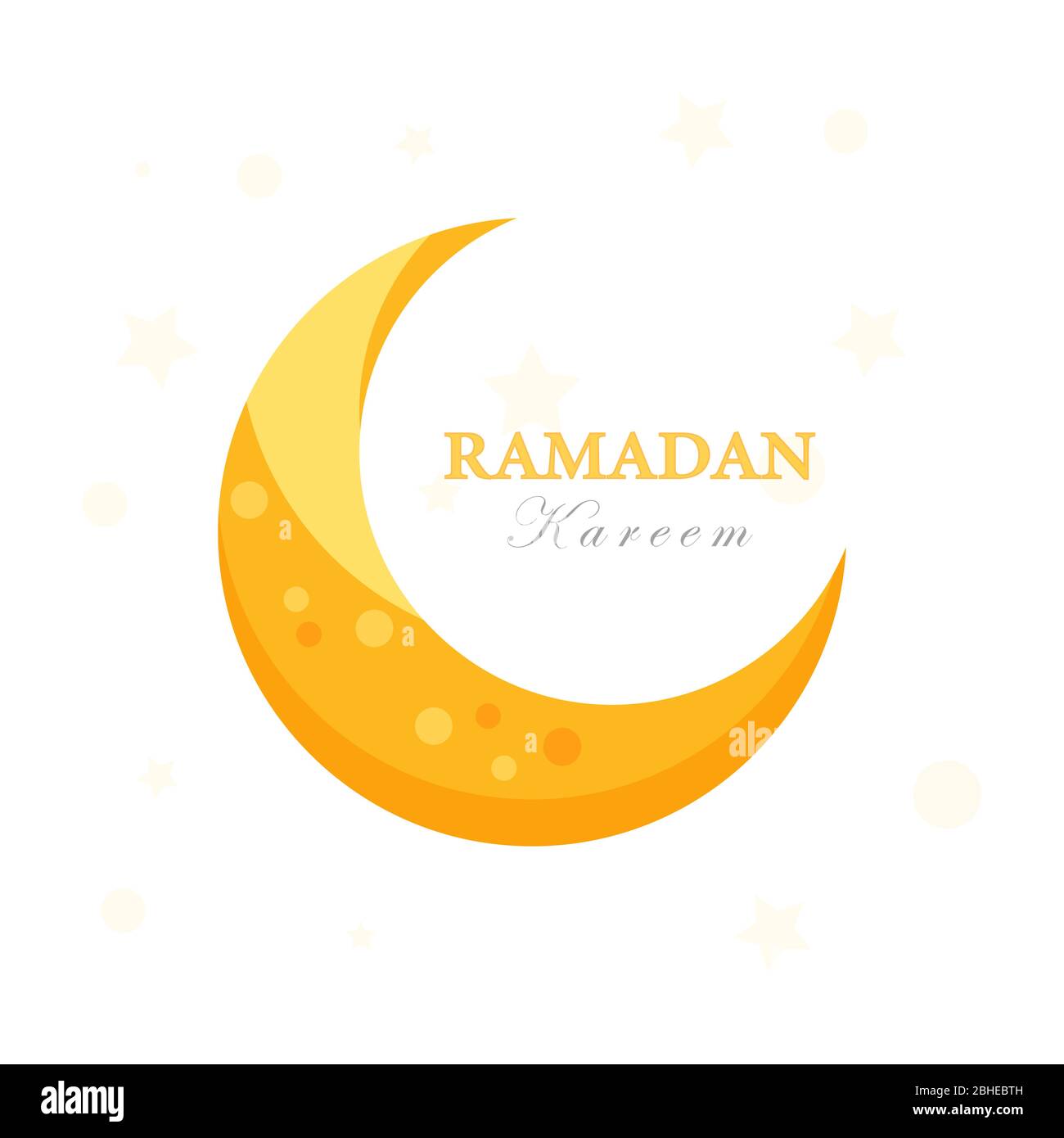 Ramadan Moon Vector