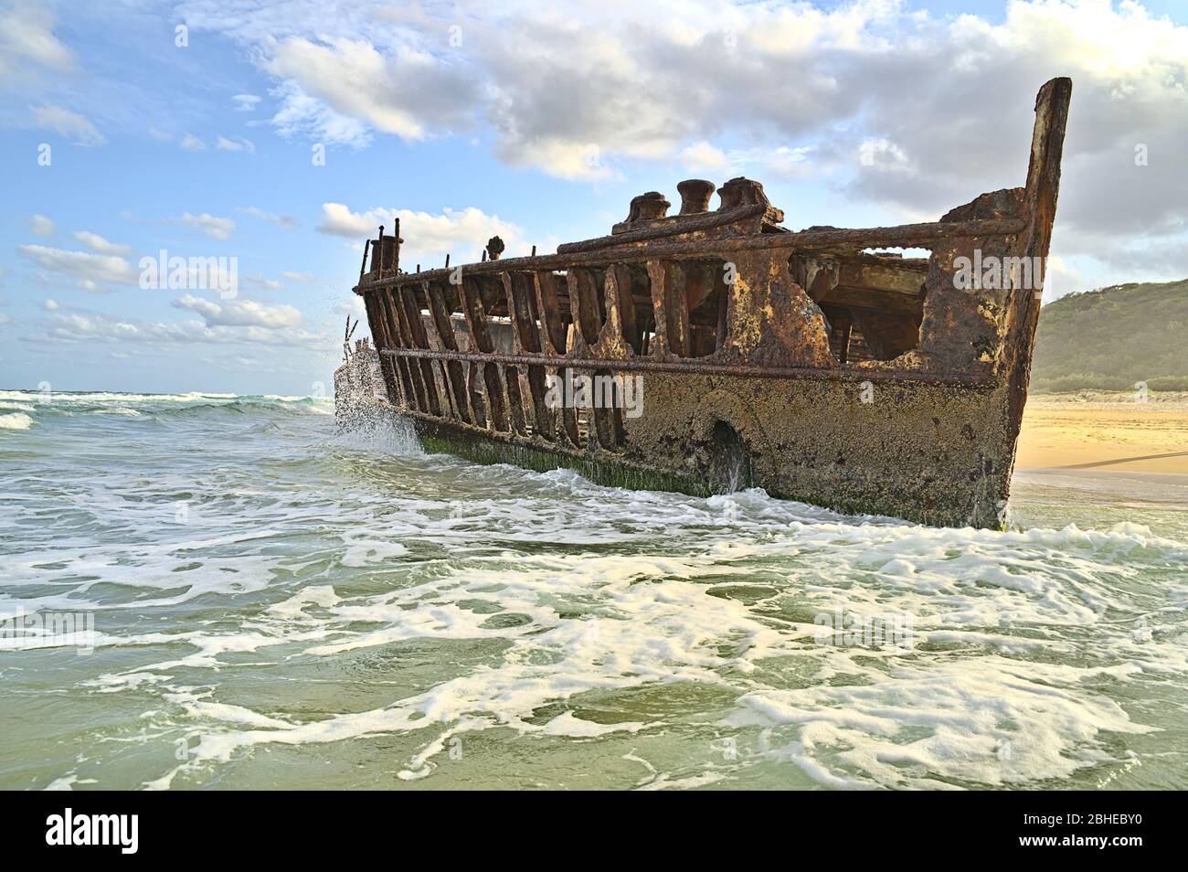 S.S. Maheno ship wreck on Frazer Island Stock Photo - Alamy