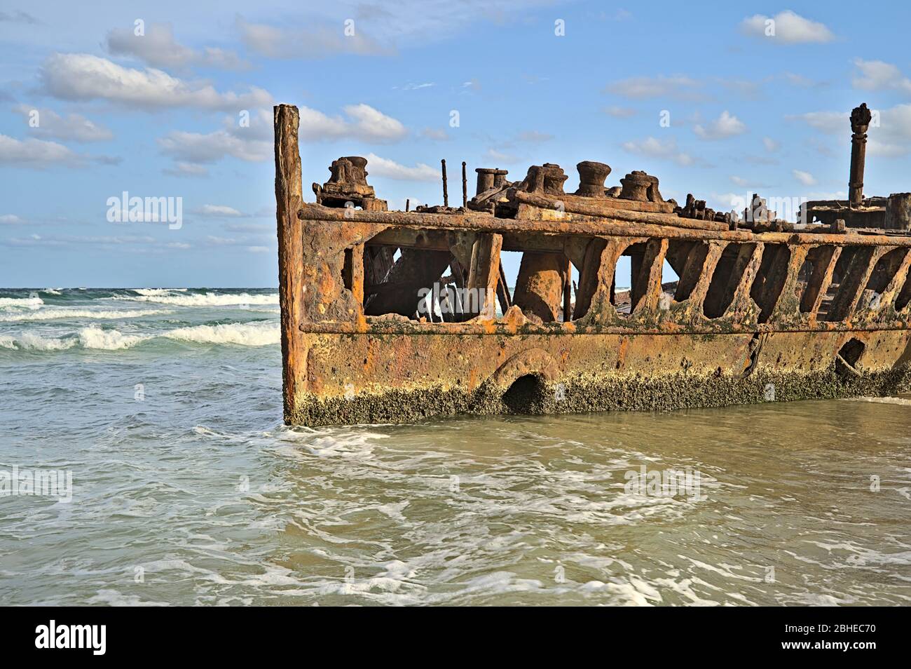 S.S. Maheno ship wreck on Frazer Island Stock Photo - Alamy