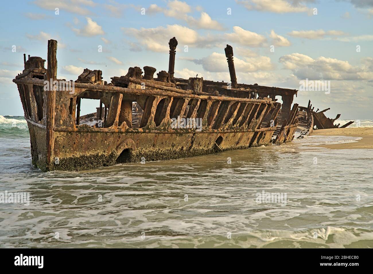 S.S. Maheno ship wreck on Frazer Island Stock Photo - Alamy