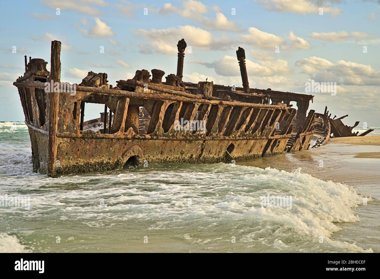 S.S. Maheno ship wreck on Frazer Island Stock Photo - Alamy