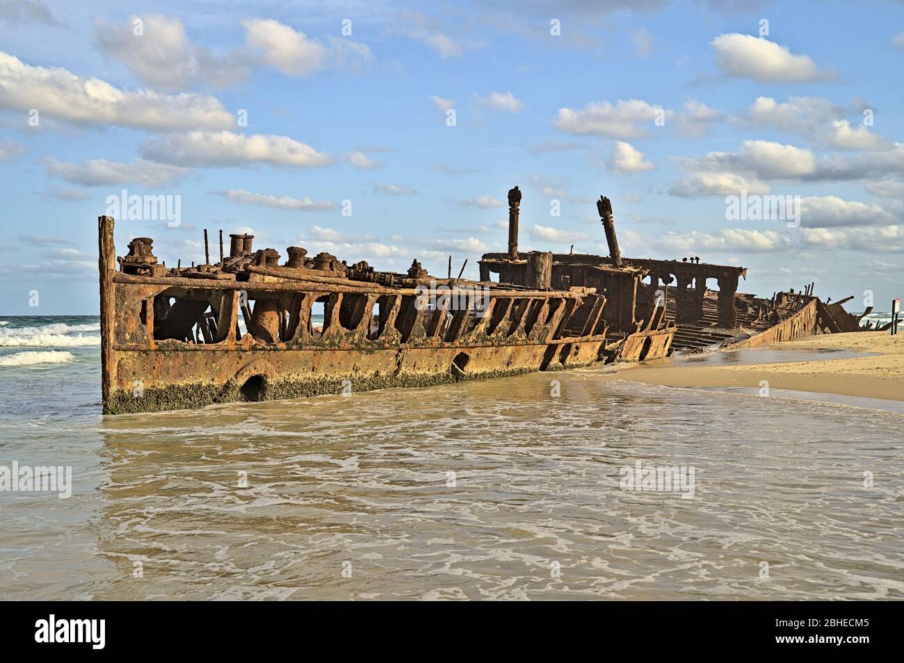 S.S. Maheno ship wreck on Frazer Island Stock Photo - Alamy