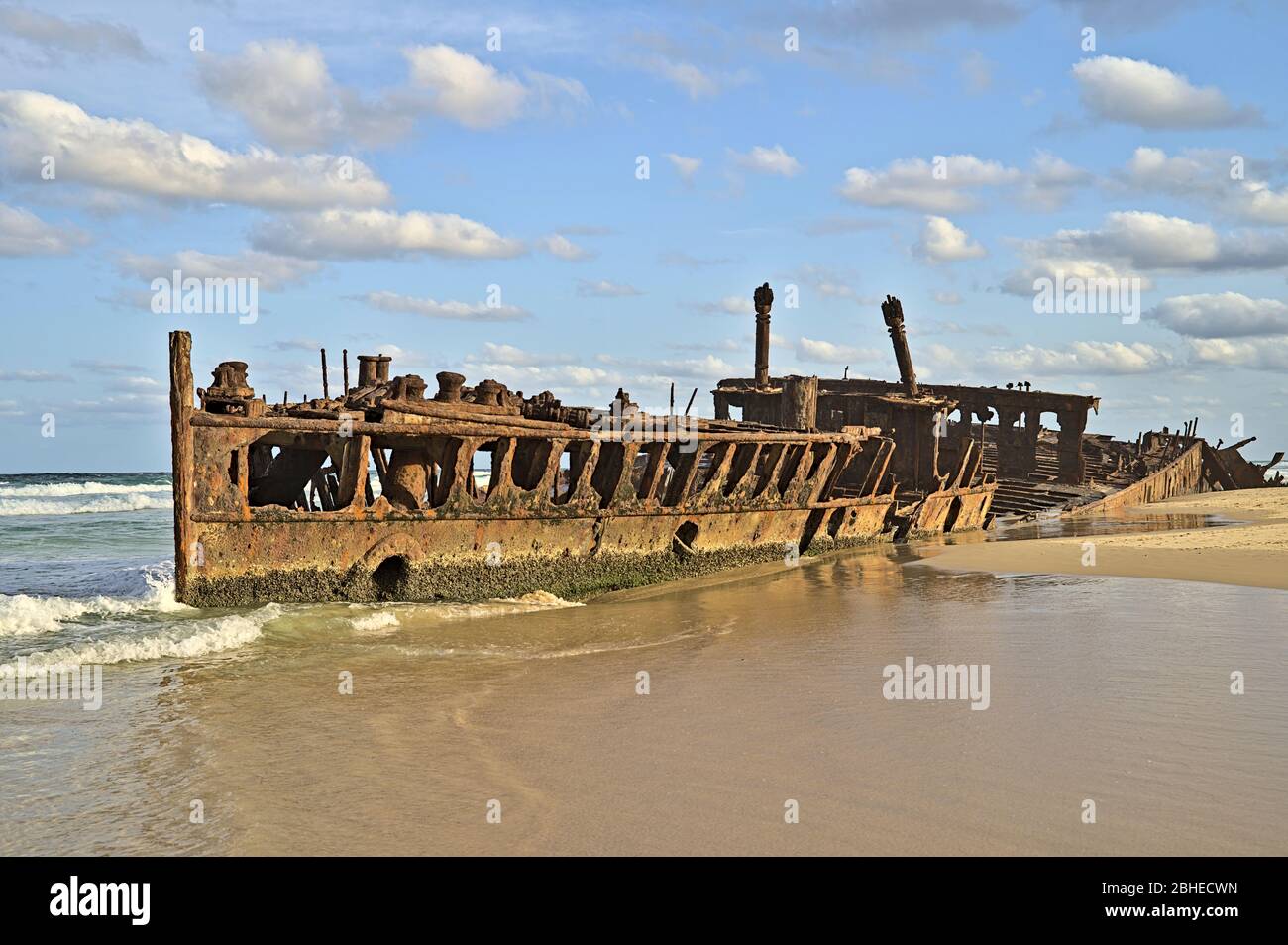 S.S. Maheno ship wreck on Frazer Island Stock Photo - Alamy
