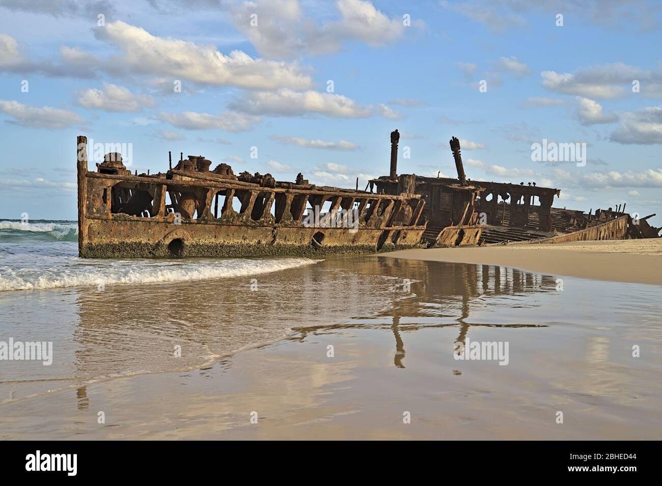 S.S. Maheno ship wreck on Frazer Island Stock Photo - Alamy