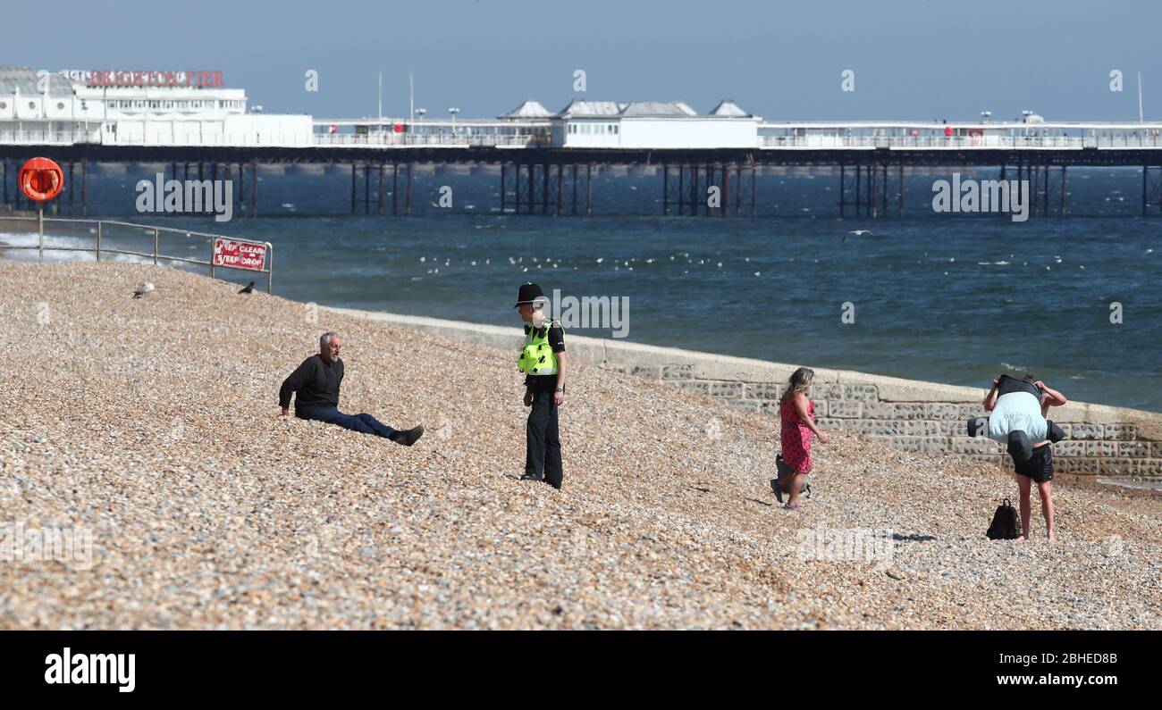 A police officer patrols beach hi-res stock photography and images - Alamy