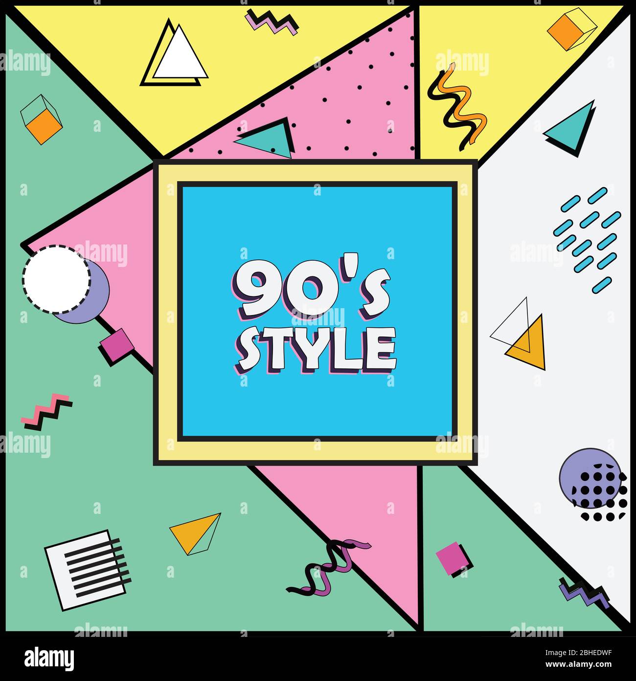 Abstract Memphis Background Stock Vector Image & Art - Alamy