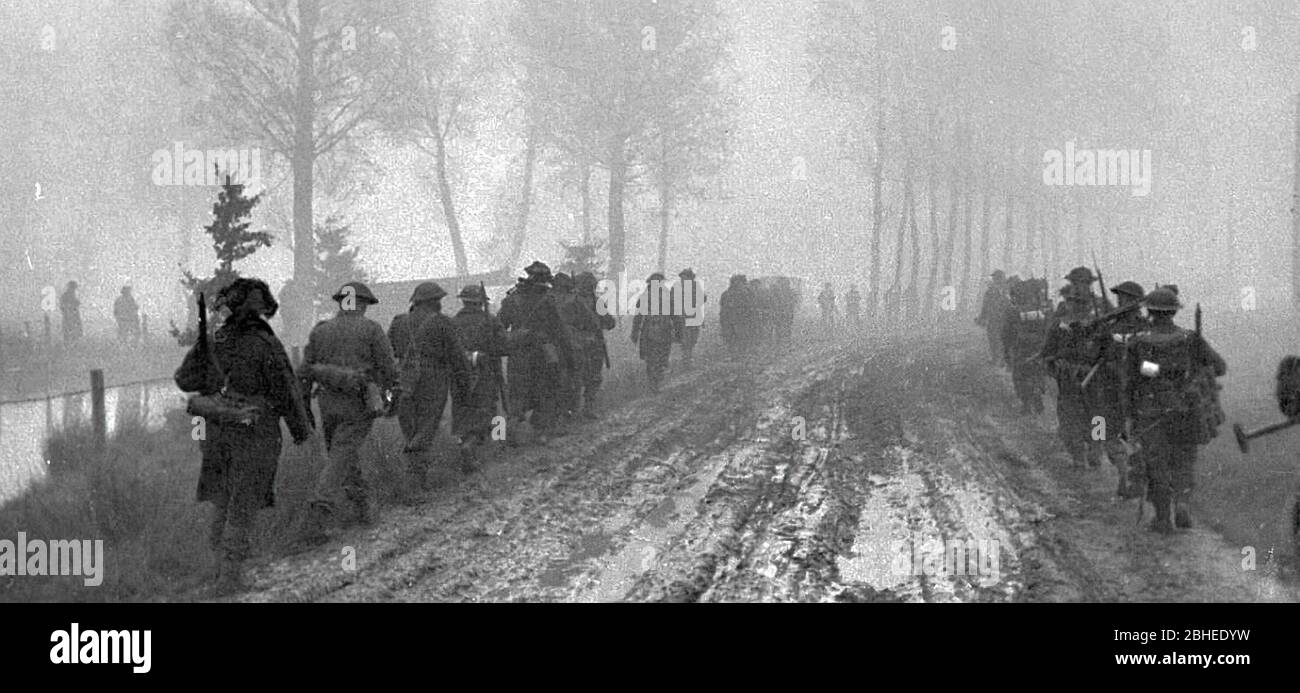 Scottish troops in Second World War. Holland 44 Stock Photo - Alamy