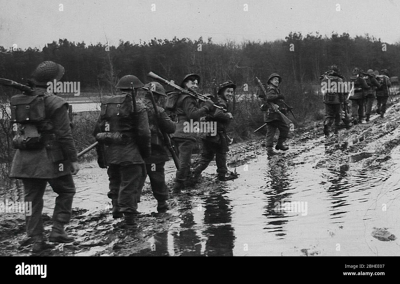 Scottish troops in Second World War Stock Photo - Alamy