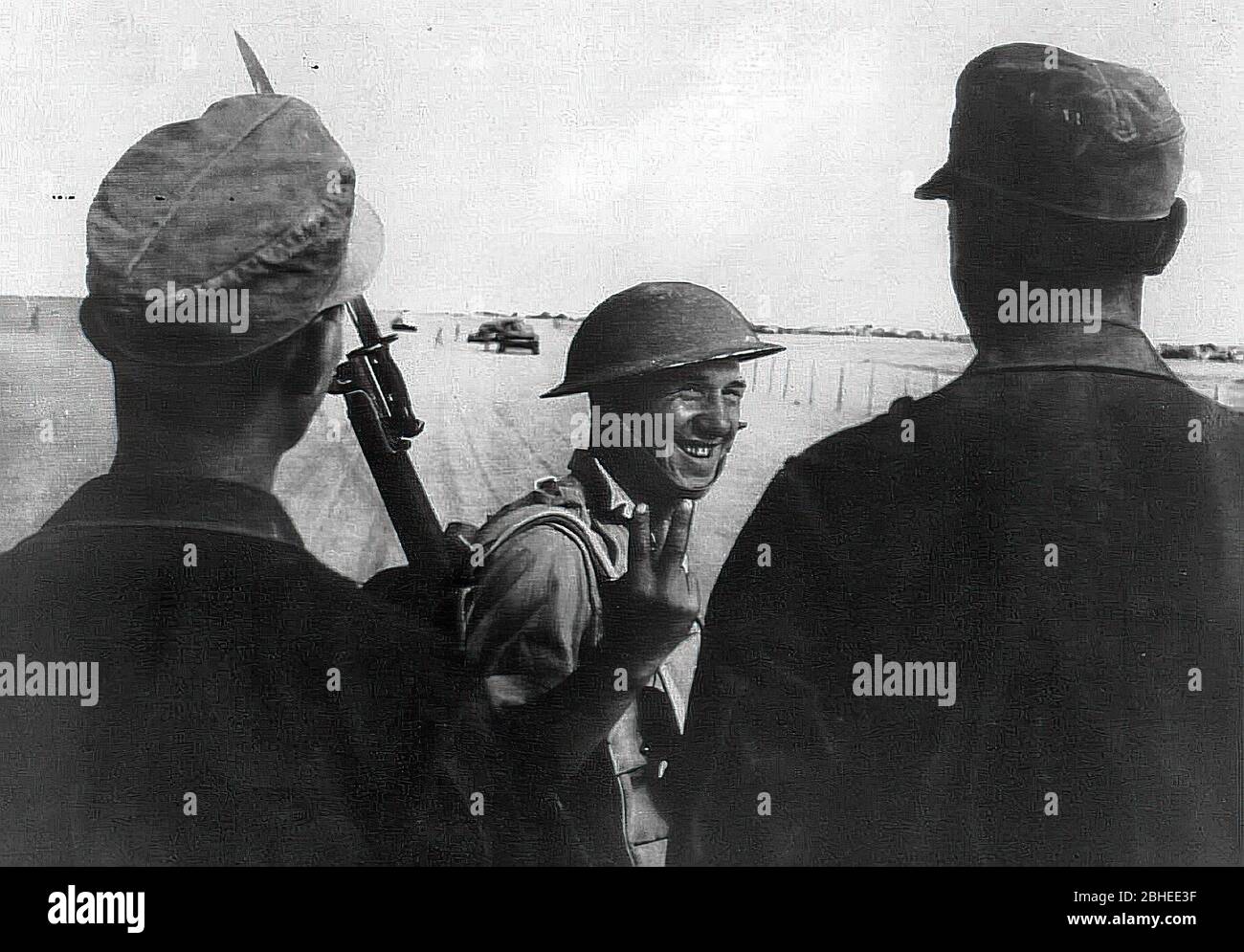 Scottish troops in Second World War Stock Photo - Alamy