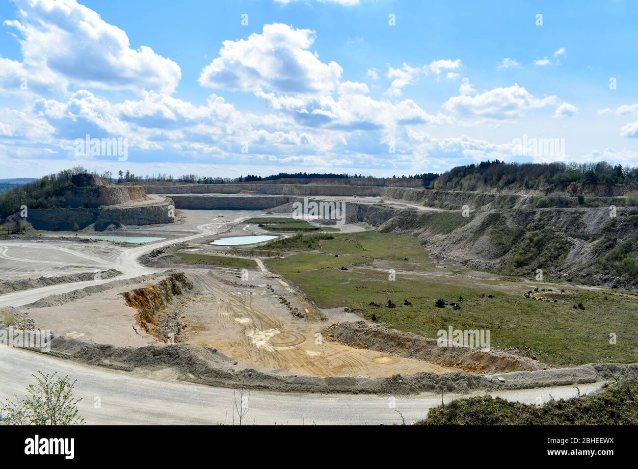 Mining, quarrying, and production of stone at a quarry Stock Photo - Alamy