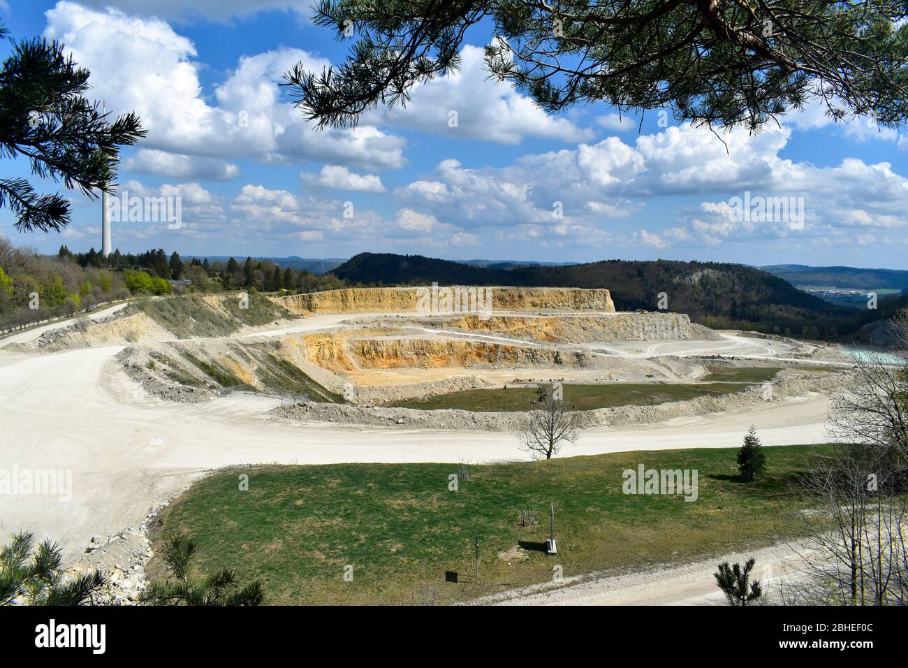 Mining, quarrying, and production of stone at a quarry Stock Photo - Alamy
