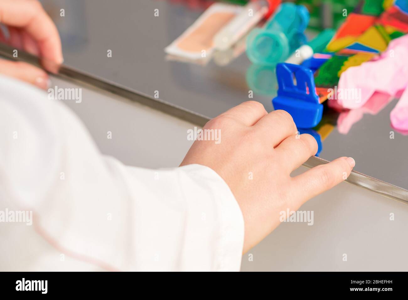 Preparing for blood test hi-res stock photography and images - Alamy