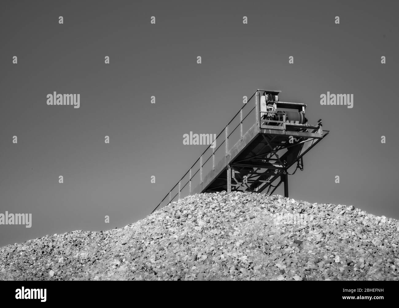 Gravel factory Black and White Stock Photos & Images - Alamy