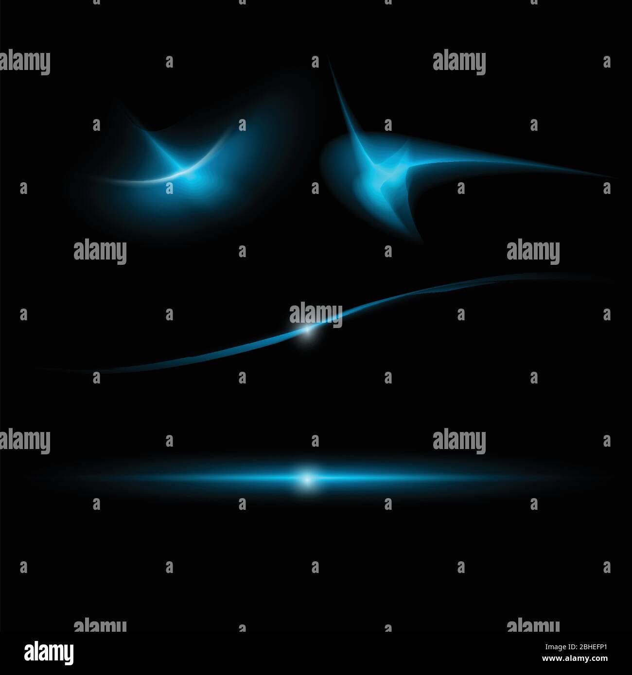set of blue lighting Stock Vector Image & Art - Alamy
