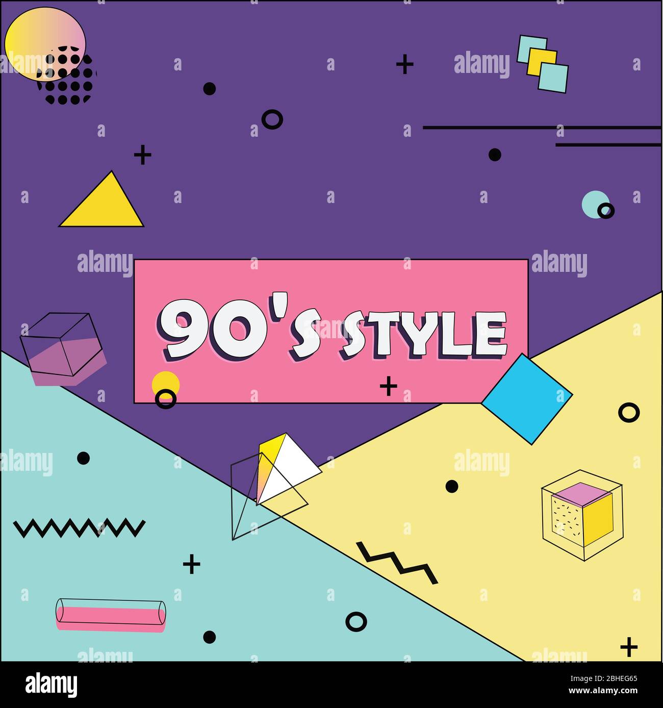 Abstract memphis background hi-res stock photography and images - Alamy