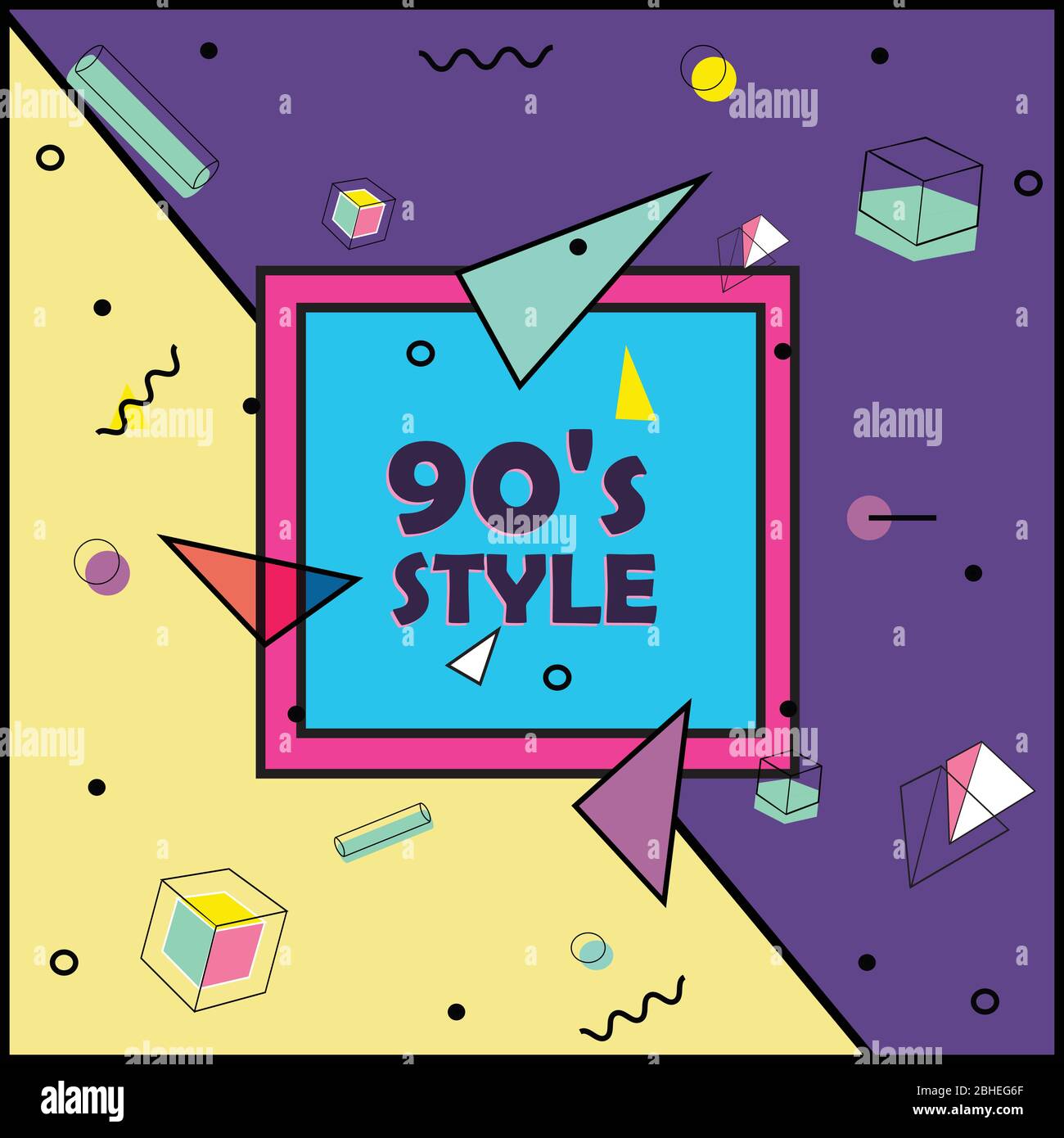 Abstract Memphis Background Stock Vector Image & Art - Alamy