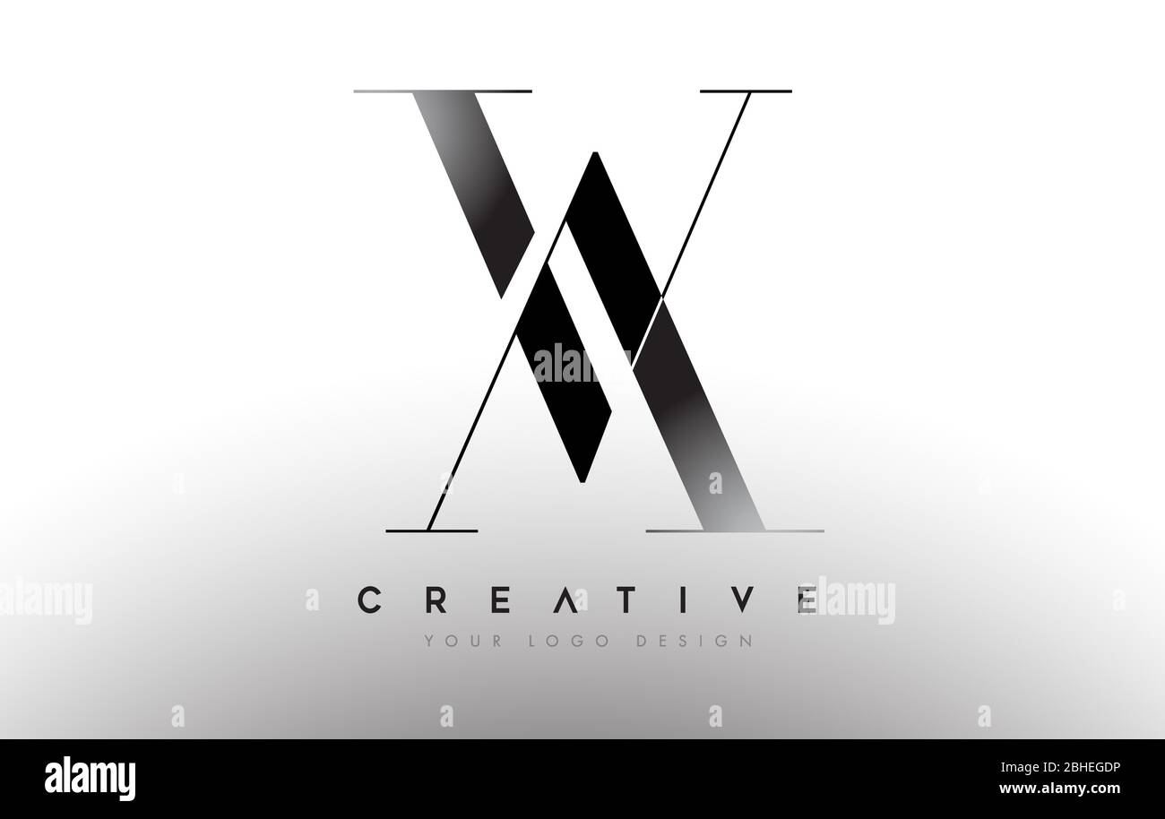 AV VA letter design logo logotype icon concept with serif font and ...
