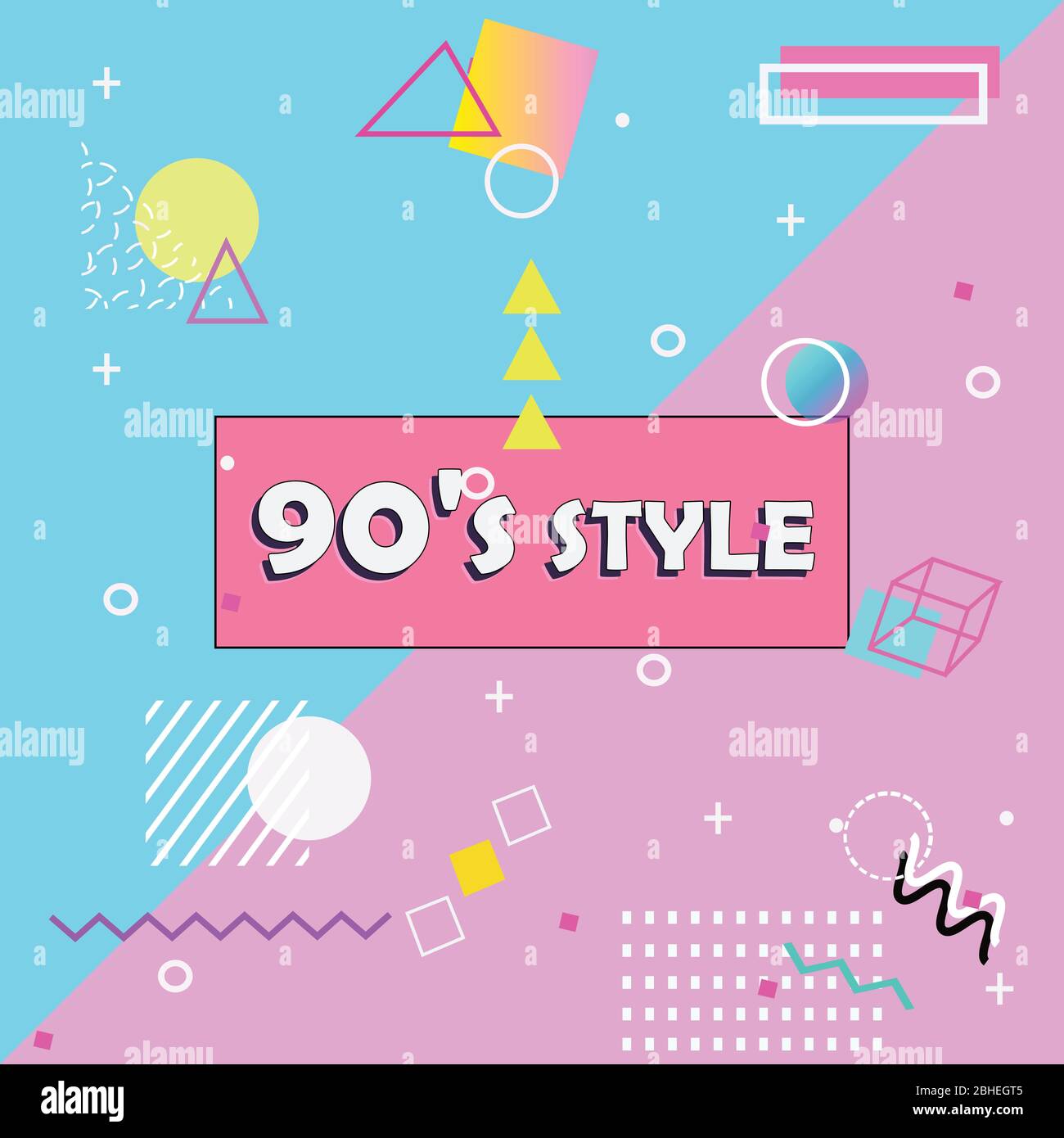 Abstract Memphis Background Stock Vector Image & Art - Alamy