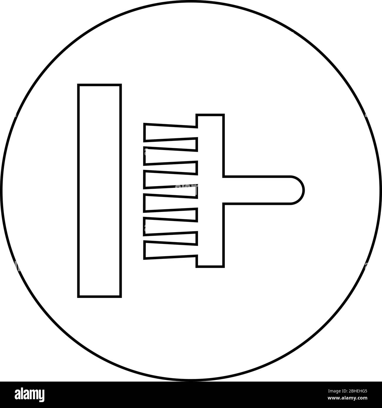 Glue applied to the wall Designation on the wallpaper symbol icon in ...