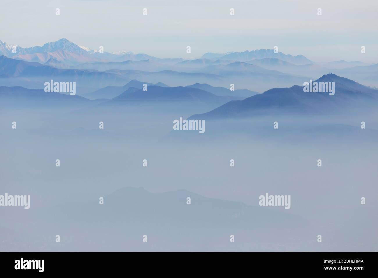 Mountain Landscape From Mottarone Mount, Italy Stock Photo - Alamy