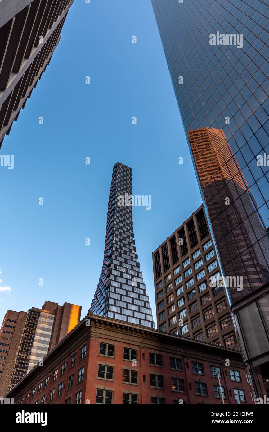 View of the new Telus Sky building stands out on the Calgary skyline ...