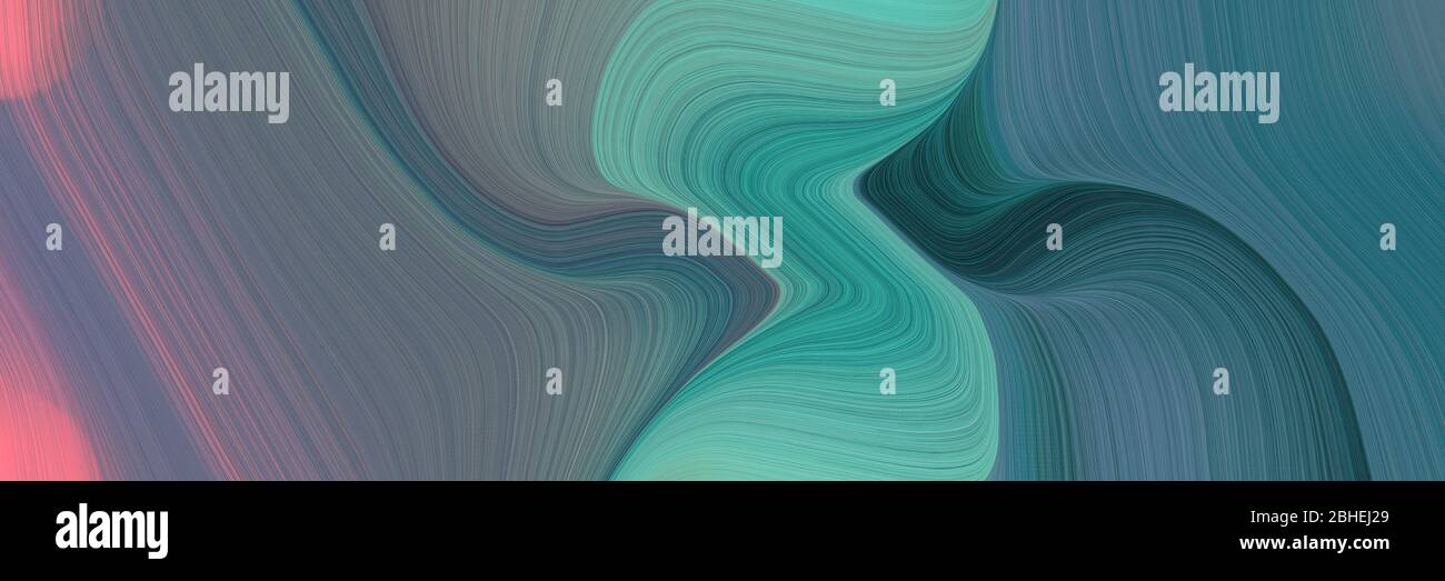 abstract modern header with teal blue, medium aqua marine and pale ...
