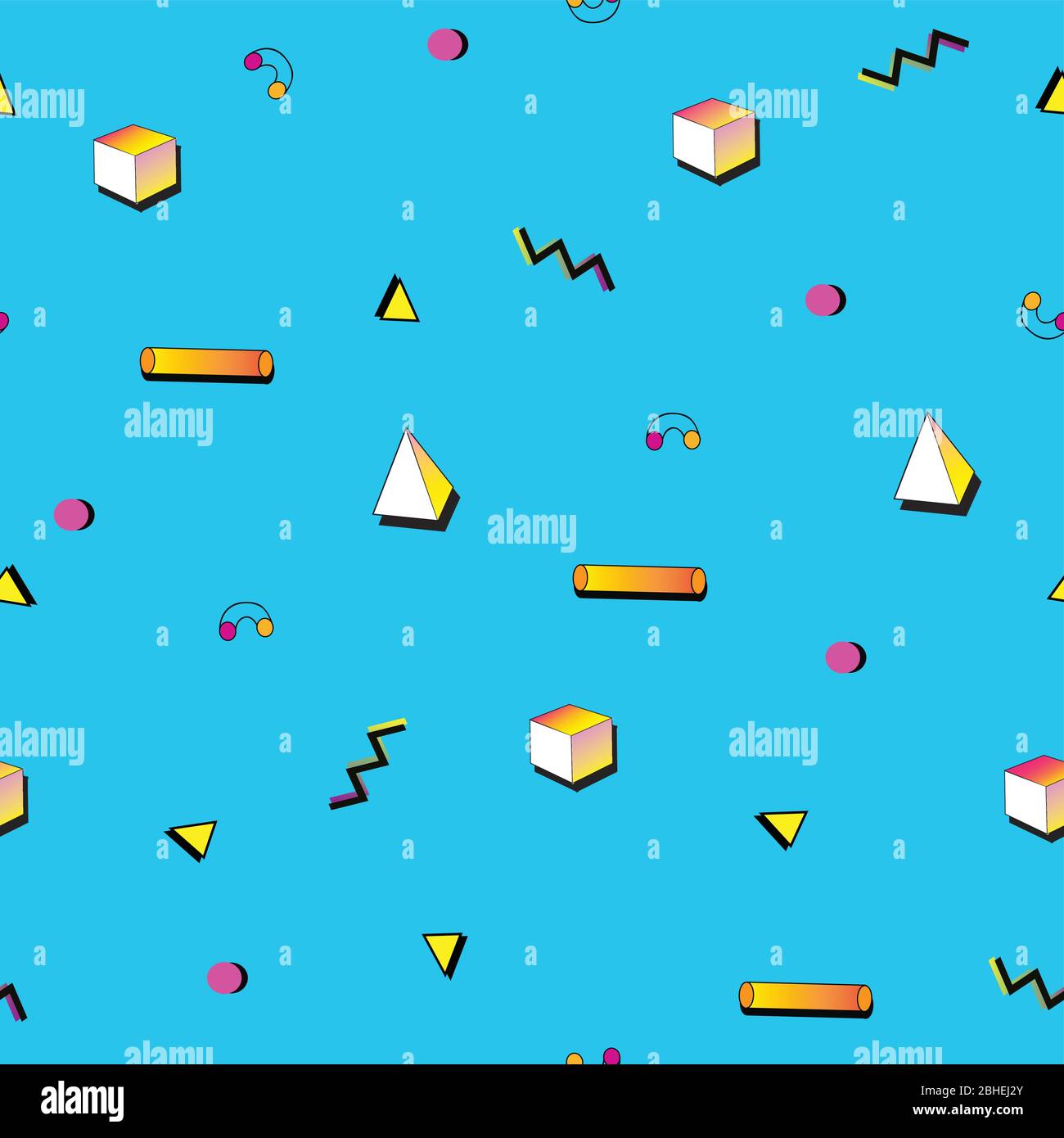 Abstract Memphis Background Stock Vector Image & Art - Alamy