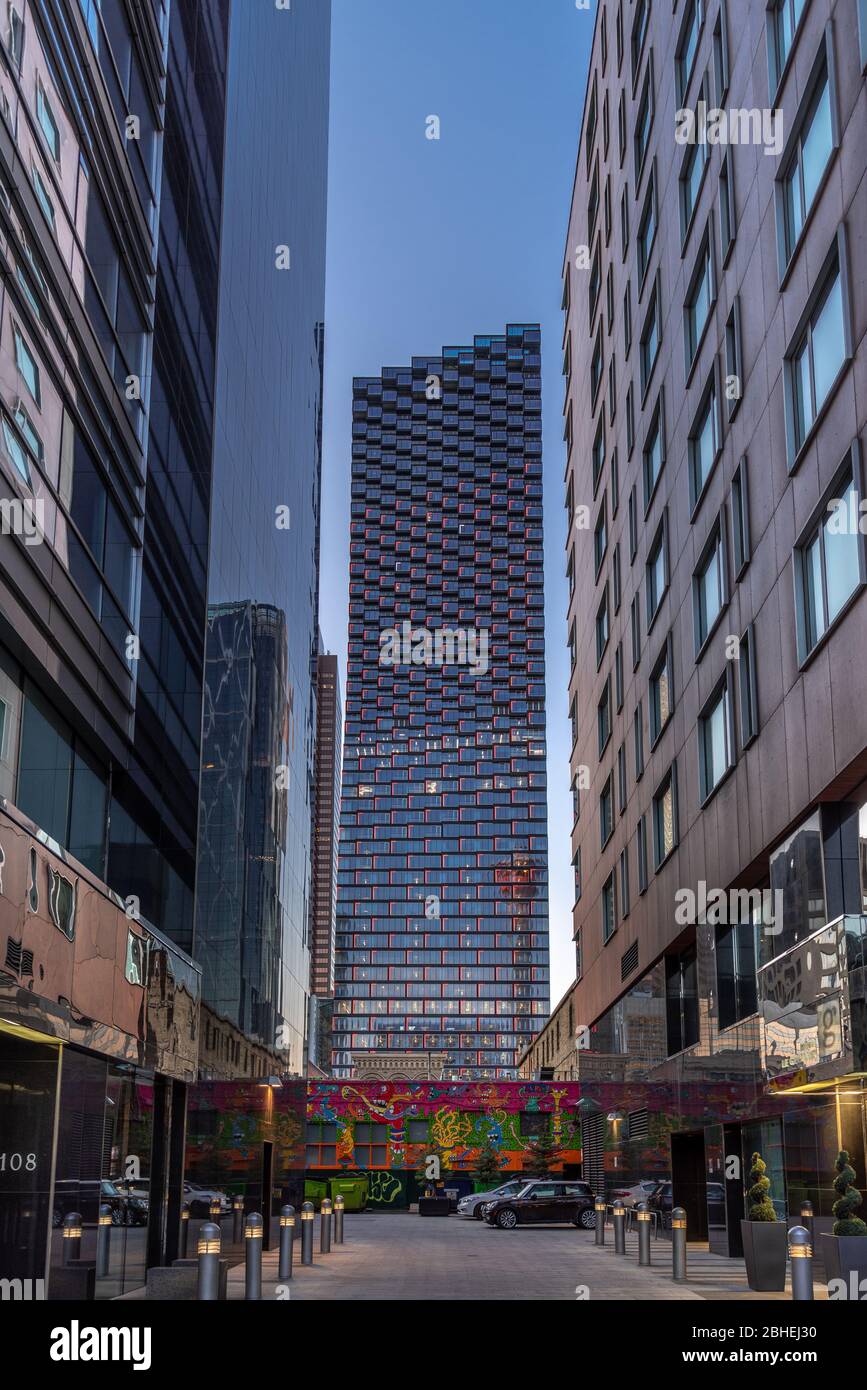 View of the new Telus Sky building stands out on the Calgary skyline ...