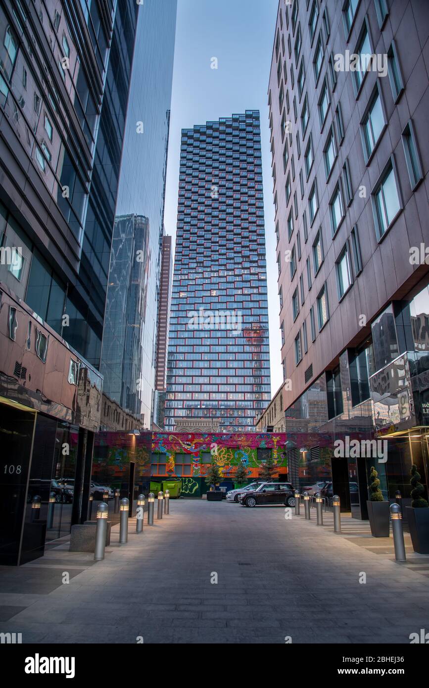 View of the new Telus Sky building stands out on the Calgary skyline ...