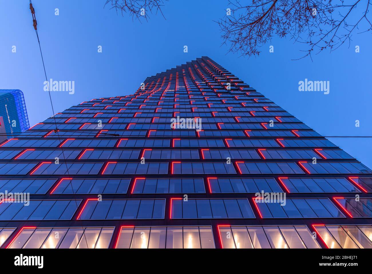 View of the new Telus Sky building stands out on the Calgary skyline ...