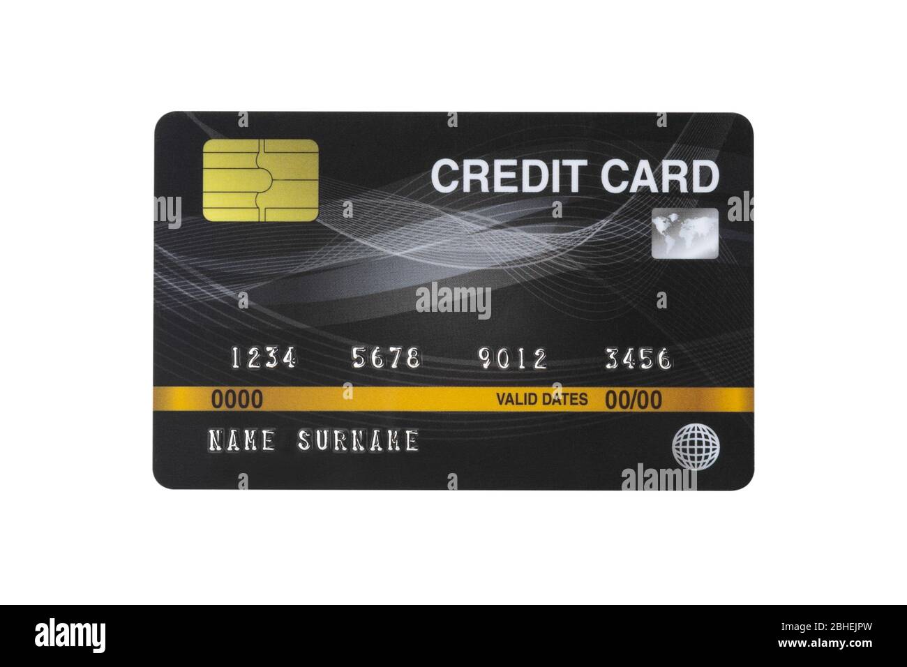 Blank black credit card gold hi-res stock photography and images - Alamy